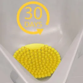 Wee-Screen® Urinal Screen Citrus Mango Yellow Plastic 10/Box | Imperial ...