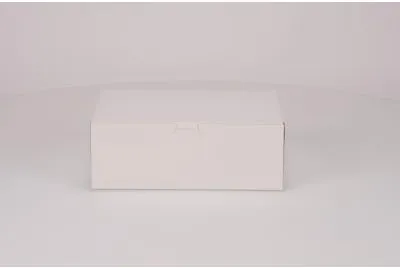 11 IN White Rectangle SBS Paperboard 1 Compartment Bakery Box 11X8X4 IN ...