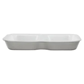 Burger Patty Tray 9.782X5.622X1.33 IN 2 Compartment Polystyrene Foam ...