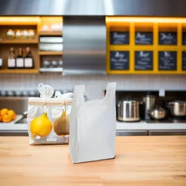 Bag 11.5X6.5X21 IN 1/6 HDPE 16MIC Heavy Duty White T-Sack 1000/Case ...