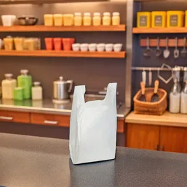 Bag 11.5X6.5X21 IN 1/6 HDPE 16MIC Heavy Duty White T-Sack 1000/Case ...