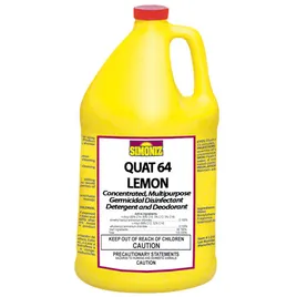 Quat 64 Lemon Disinfectant Detergent Deodorizer 1 GAL Liquid Quat ...