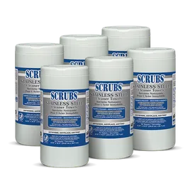 Scrubs® Stainless Steel Cleaner Wipe 6/Case | Imperial Dade