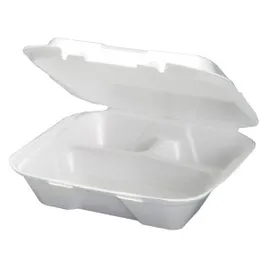 Take-Out Container Hinged Large (LG) 9.25X9.25X3 IN 3 Compartment ...