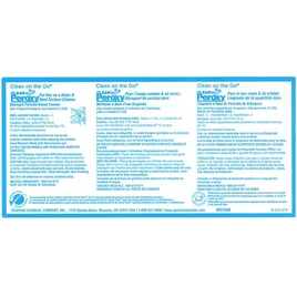 Clean on the Go Clean by Peroxy Product Label Vinyl White 1/Each ...
