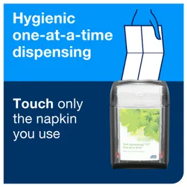 Tork Xpressnap Fit® Dispenser Napkins 8.39X6.5 IN 4.21X3.27 IN White ...