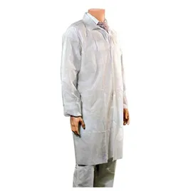 Lab Coat XL White PP 25/Case | Imperial Dade