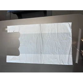 Bag 18X8X30 IN HDPE 15MIC White T-Sack 500/Case | Imperial Dade