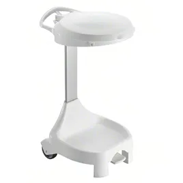 Linen Hamper 32 GAL Gray 2 Legs 4 Wheels With Cover 2/Case | Imperial Dade