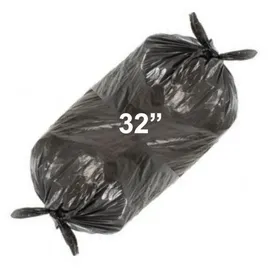 Compactor Bag 32 IN Black Plastic 3.5MIL Roll Tube 1/Roll | Imperial Dade