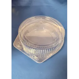 Pie Hinged Container With Dome Lid 10 IN OPS Clear Round Deep 100/Case ...