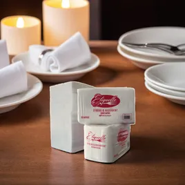 Victoria Bay Dinner Napkins 14.5X16.75 IN White Paper 2PLY 1/8 Fold ...