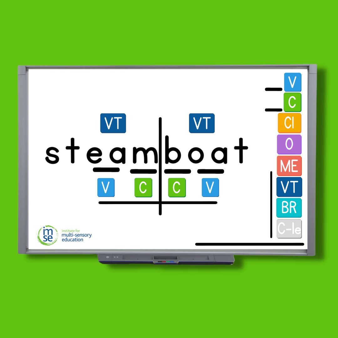 IMSE | OG+ Drag & Drop Syllable Division Slide Set