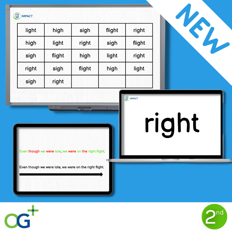 OG+ Decodable Fluency Slide Set - Second Grade