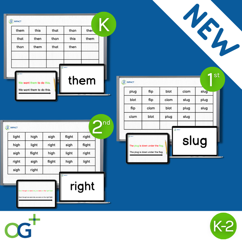 IMSE | OG+ Decodable Fluency Slide Bundle - K-2