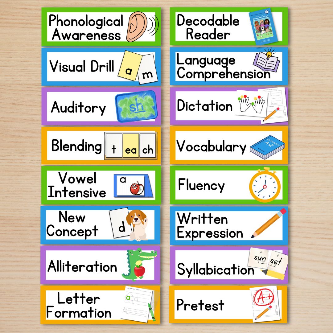 IMSE | OG+ Printable Classroom Schedule & Materials Card Set