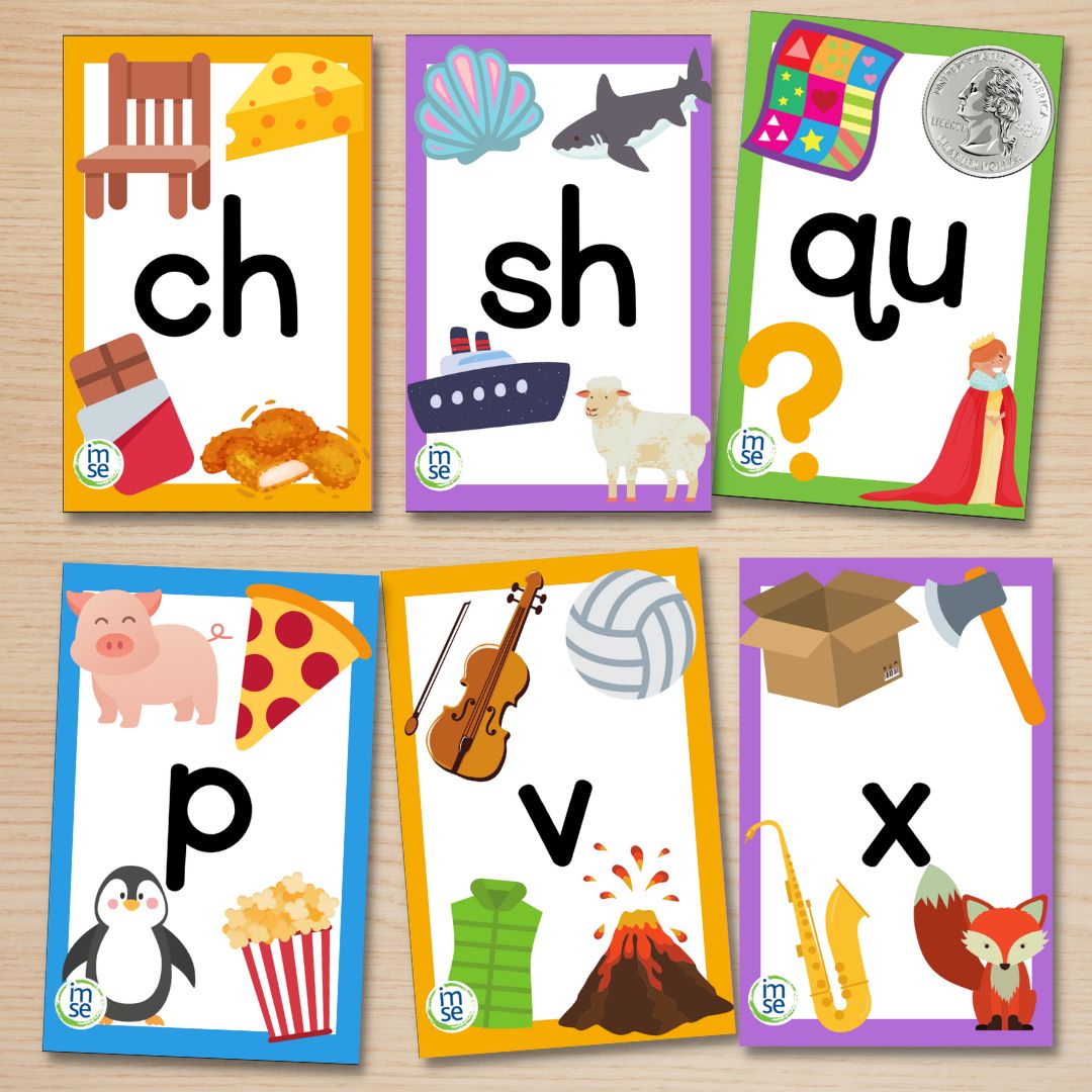 IMSE | OG+ Printable Grapheme Picture Card Set - K-2