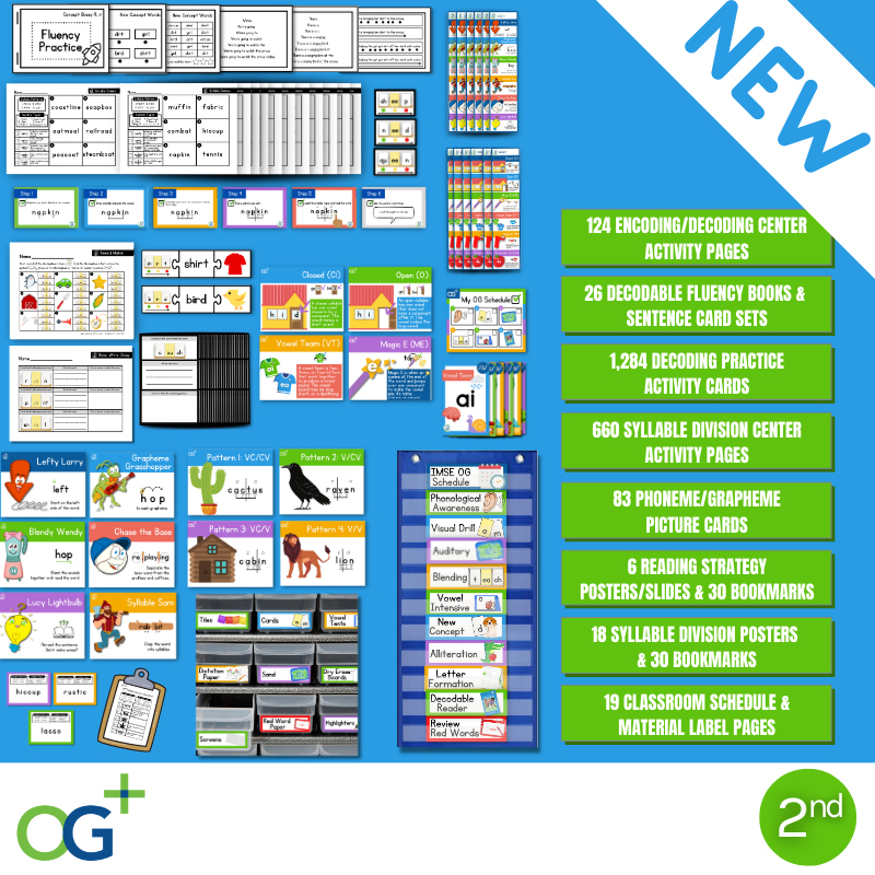 OG+ Printable Classroom Collection- Second Grade