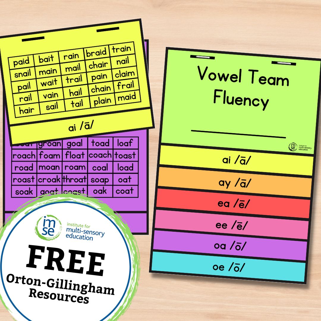 Vowel Team Flip Book