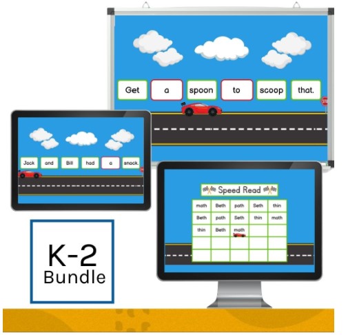 IMSE | K-2 Grade Orton Gillingham Fluency Slide Bundle