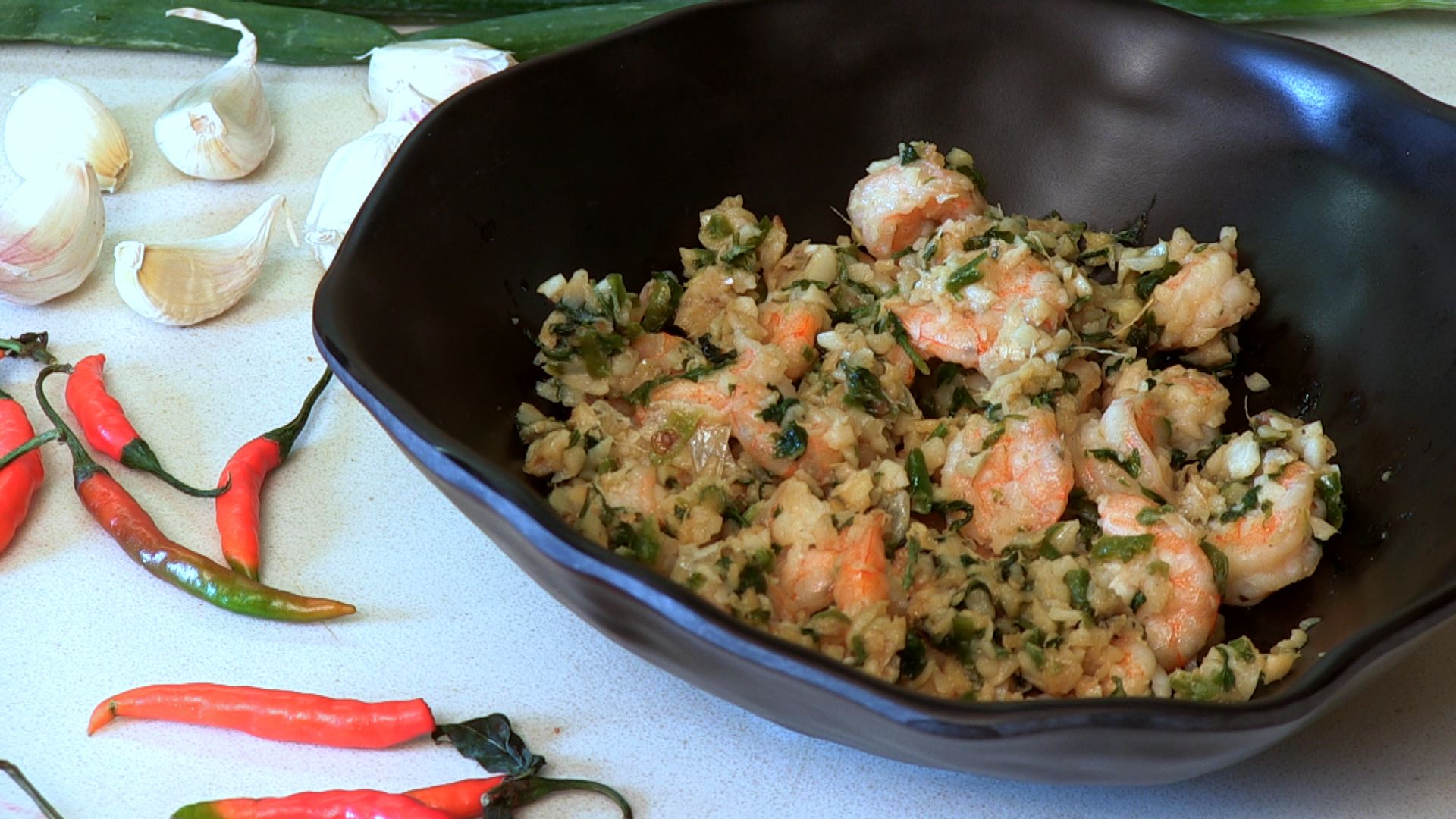 Pre-Dinner Bites: Chilly Garlic Prawns : IFN