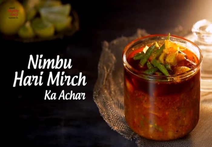 Nimbu Hari Mirch Ka Achar | Lemon Green Chilli Pickle Recipe - IFN | IFN