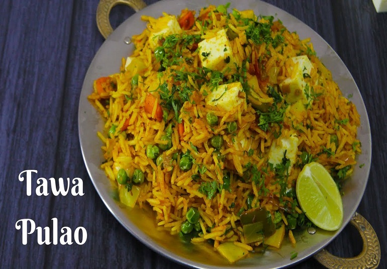 Quick & Easy Pulav Recipe: Street Style Veg Tawa Pulao : IFN