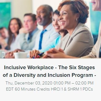 Industry Events - Inclusive Workplace - The Six Stages of a Diversity ...