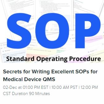 Industry Events - 10 facts about Secrets for Writing Excellent SOPs for ...