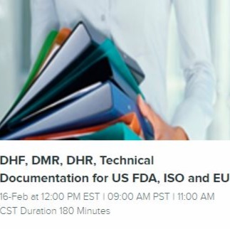 Industry Events - DHF, DMR, DHR, Technical Documentation and the EU's ...
