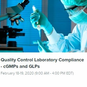 Industry Events - Quality Control Laboratory Compliance - cGMPs and ...