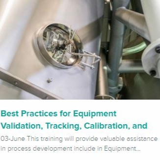 Industry Events - Best Practices for Equipment Validation, Tracking ...