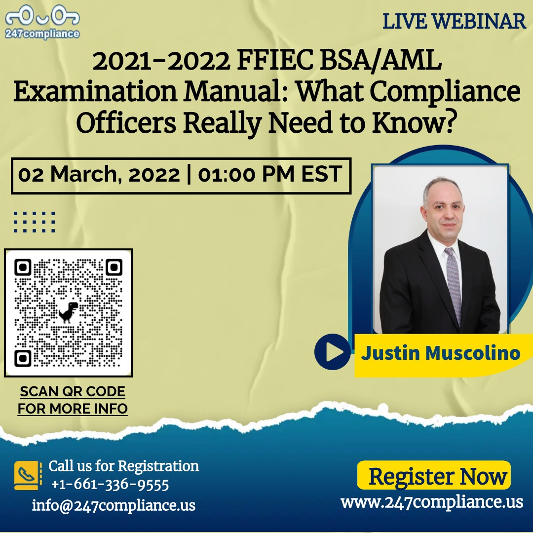 Industry Events - 2021-2022 FFIEC BSA/AML Examination Manual: What ...