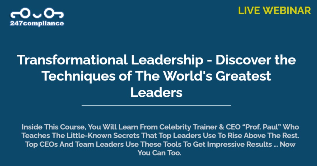 Industry Events - Transformational Leadership - Discover the Techniques ...