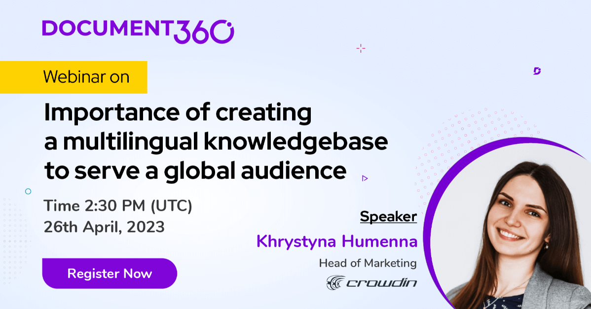 Industry Events - Importance of creating a multilingual knowledgebase to serve a global audience