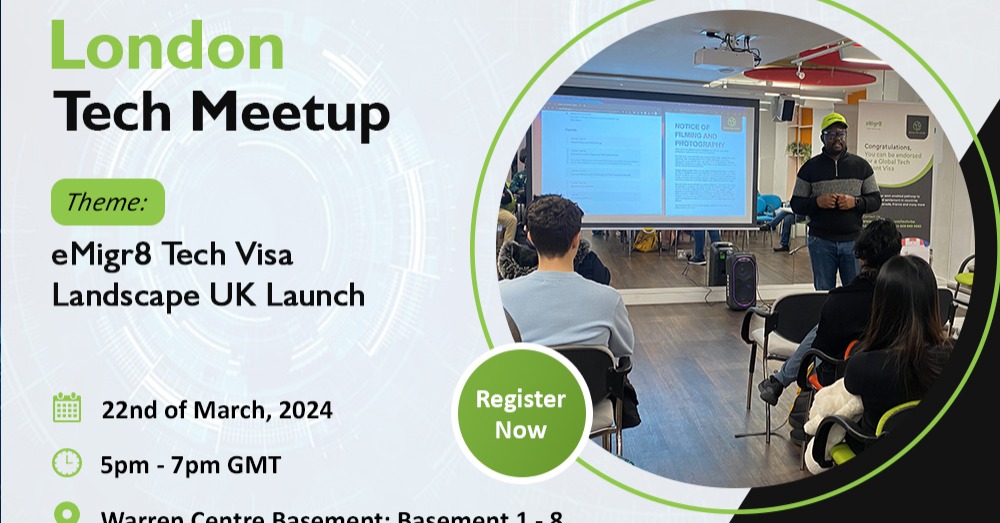 Industry Events - London Tech Meetup: eMigr8 Tech Visa Landscape UK Launch