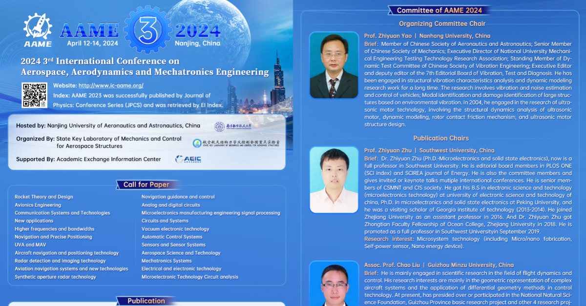 Industry Events - 2024 3rd International Conference on Aerospace ...