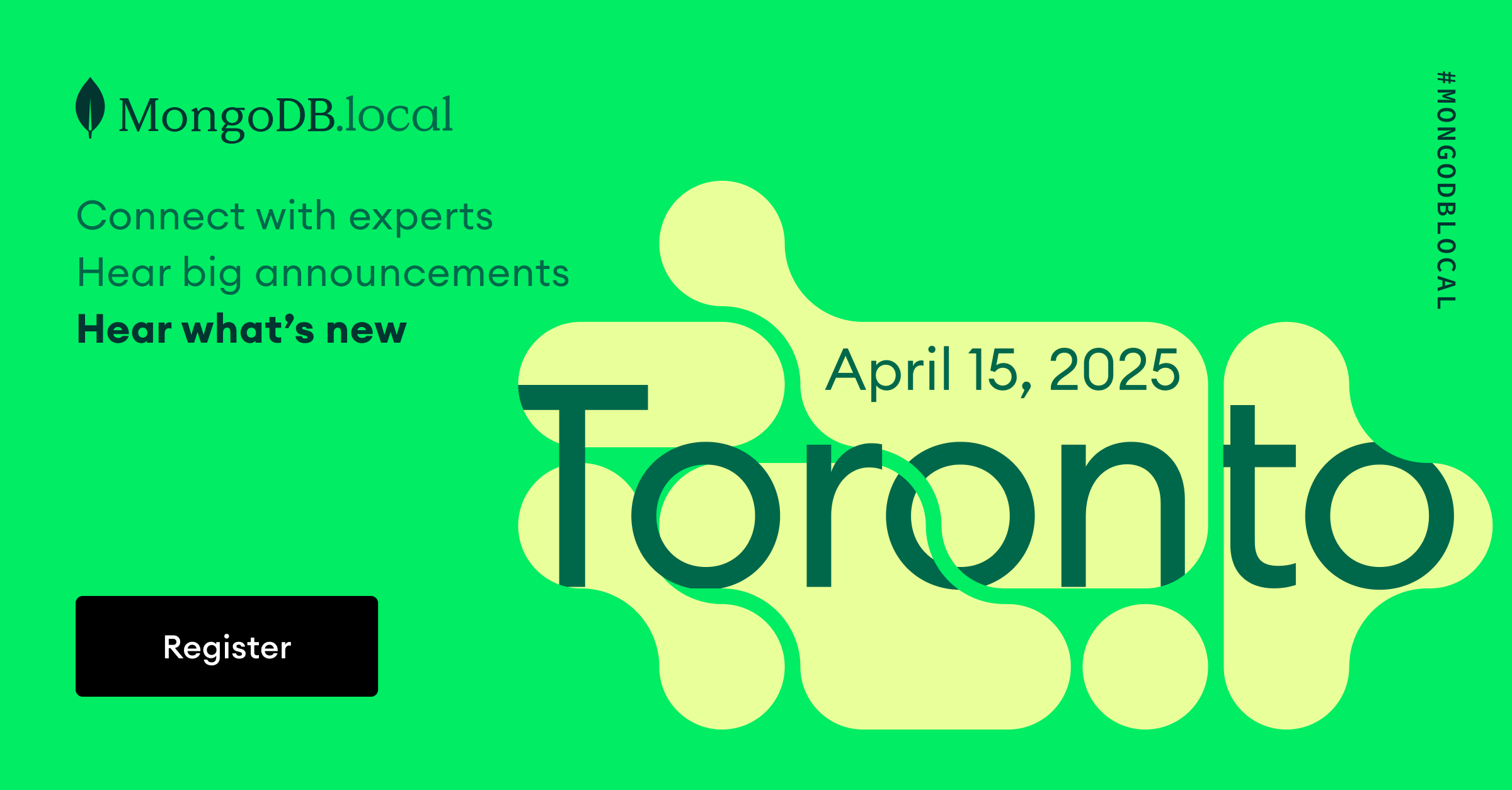 MongoDB.local Toronto | April 15, 2025 | MongoDB