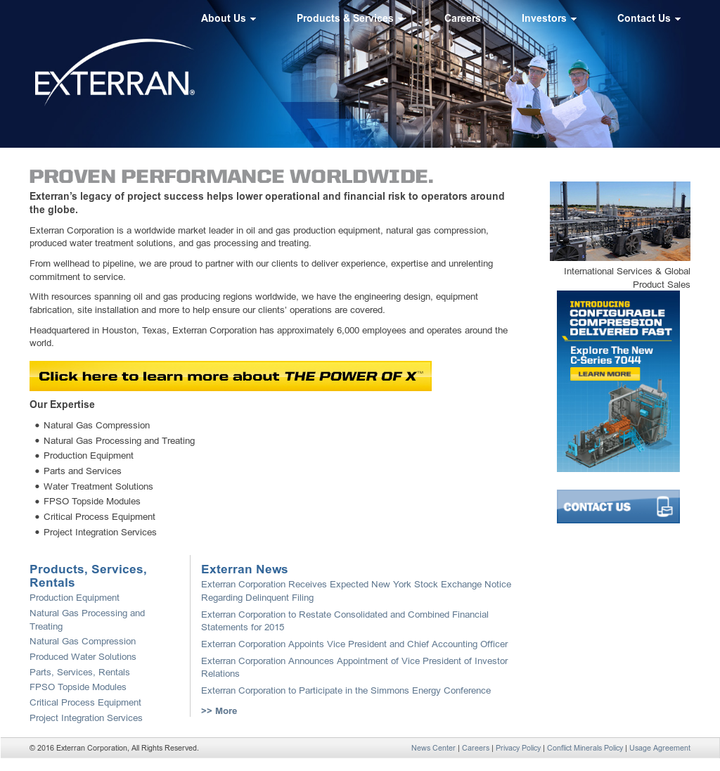 Exterran Competitors, Revenue and Employees - Owler Company Profile
