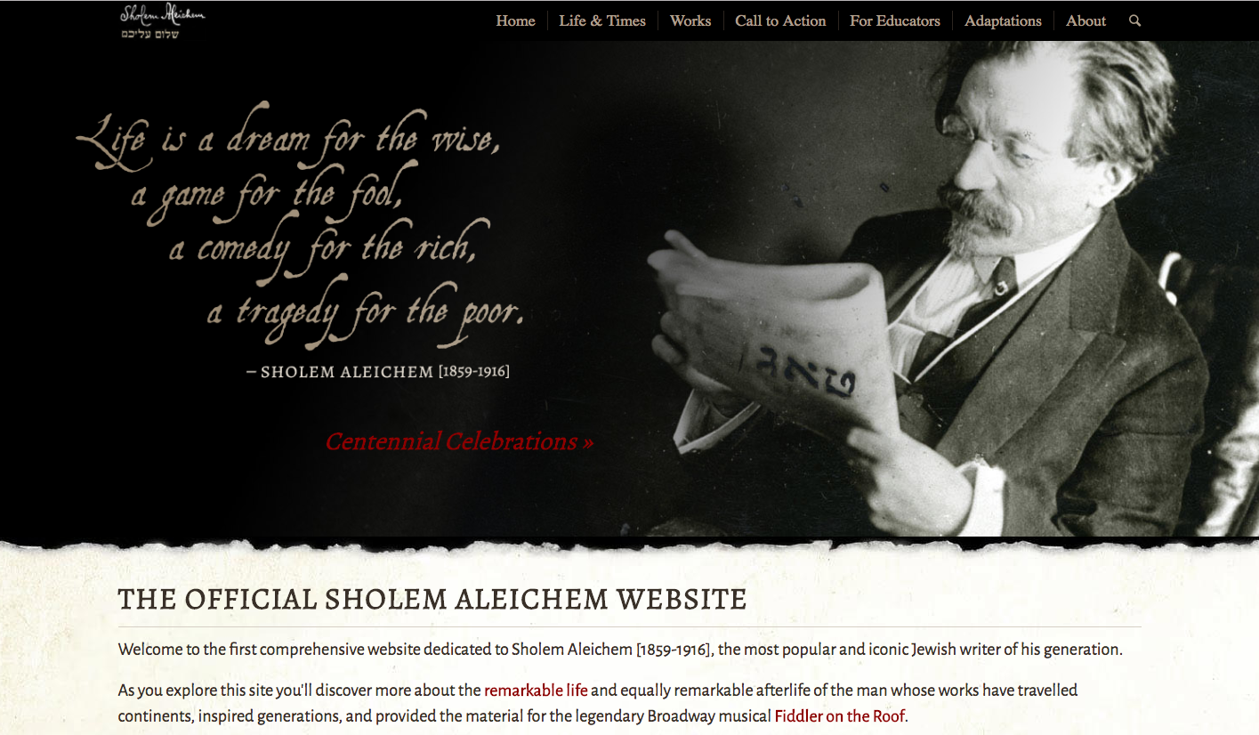 Sholem Aleichem's Digital Turn | In geveb