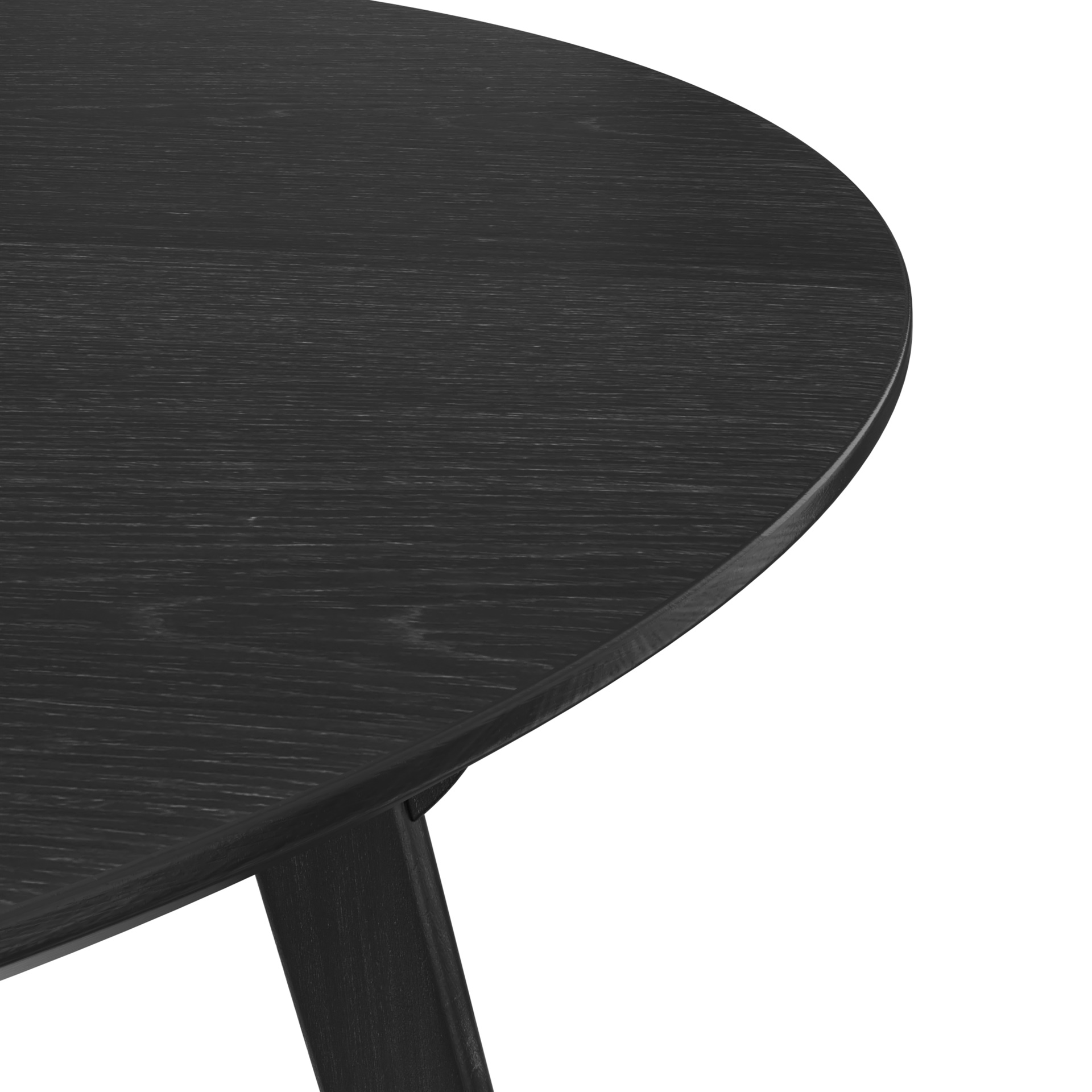 Scandi Round Dining Table (Black)