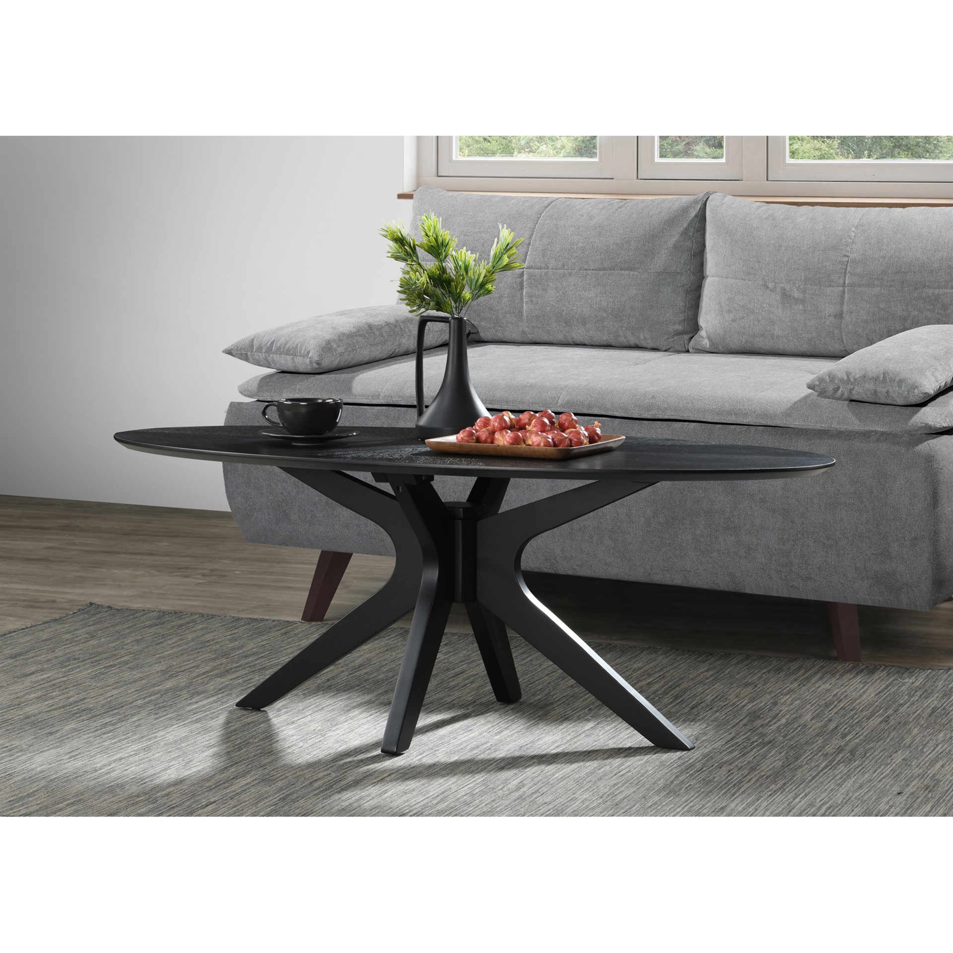 Starburst Oval Coffee Table