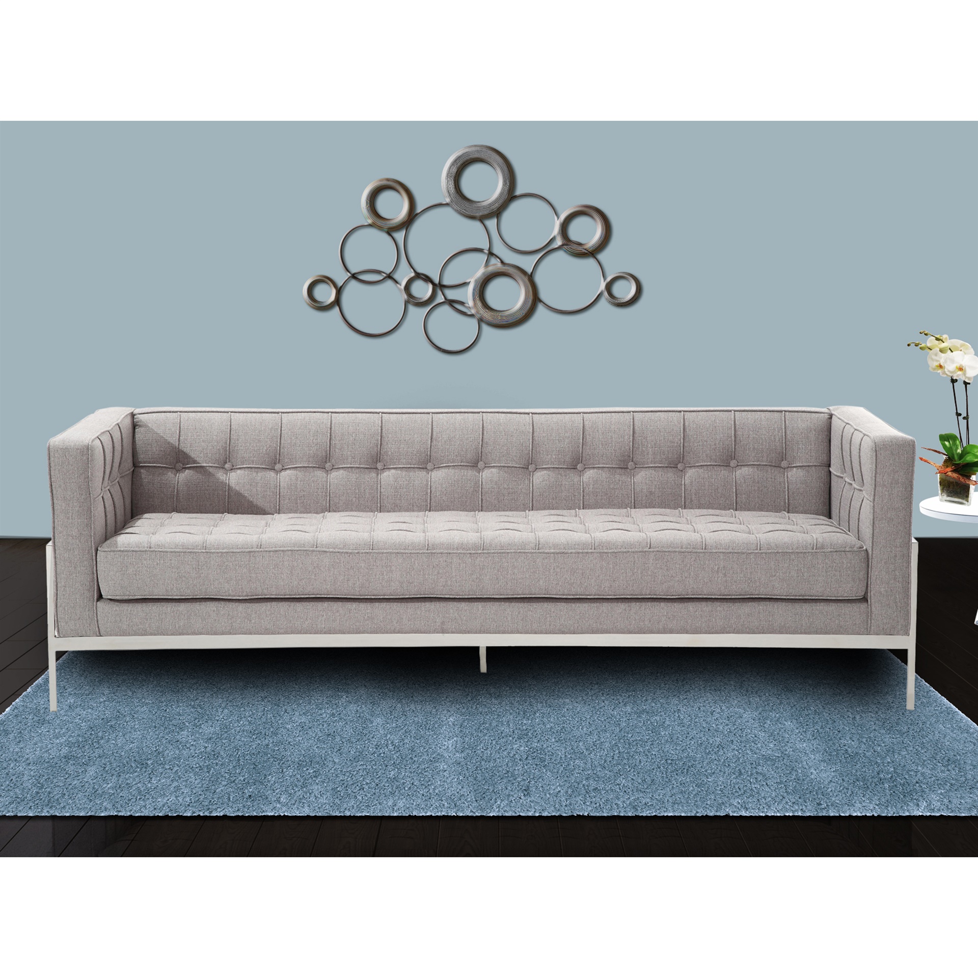 Modern Grey Tufted Anthony Sofa|Anthony|Inmod