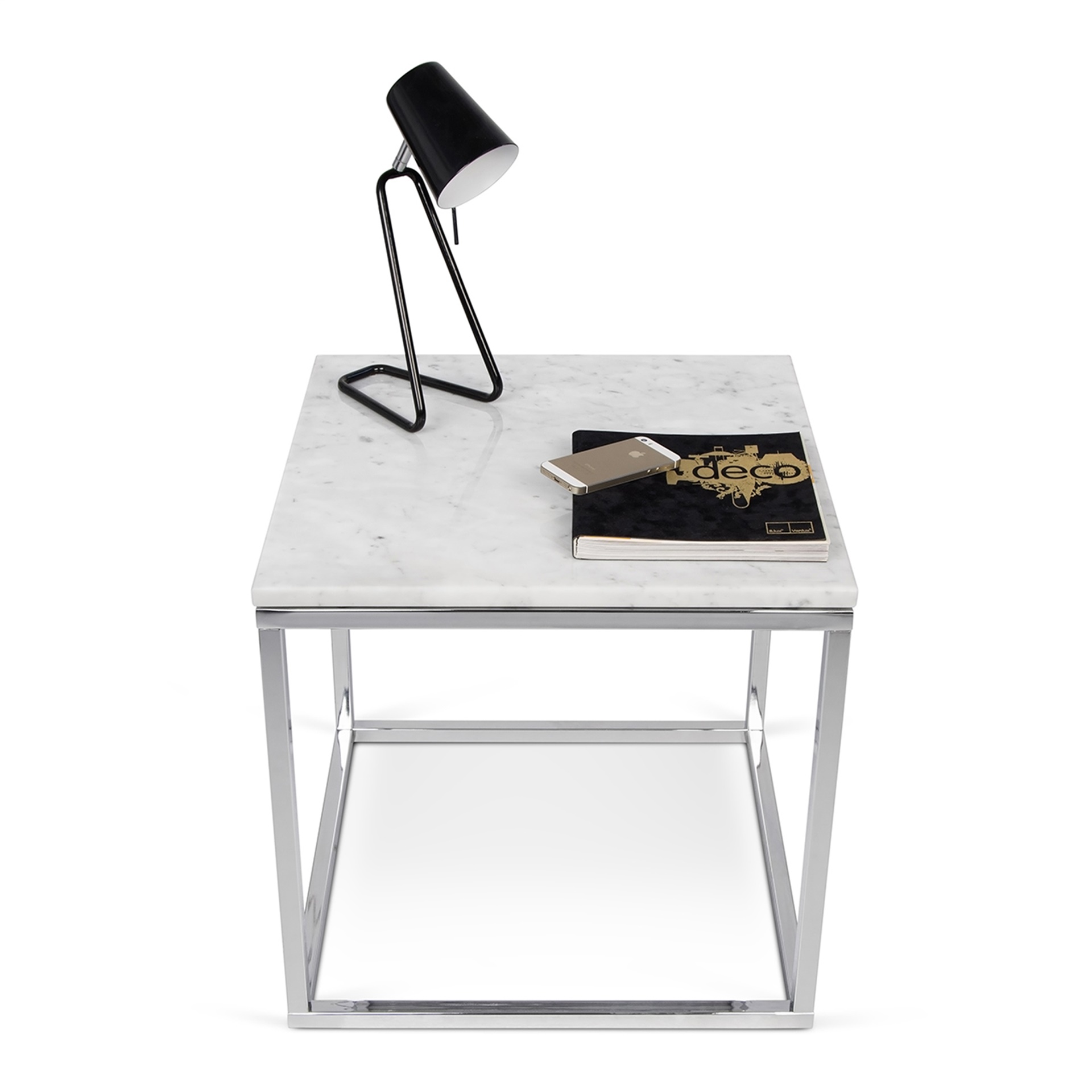 Prairie Square Marble End Table