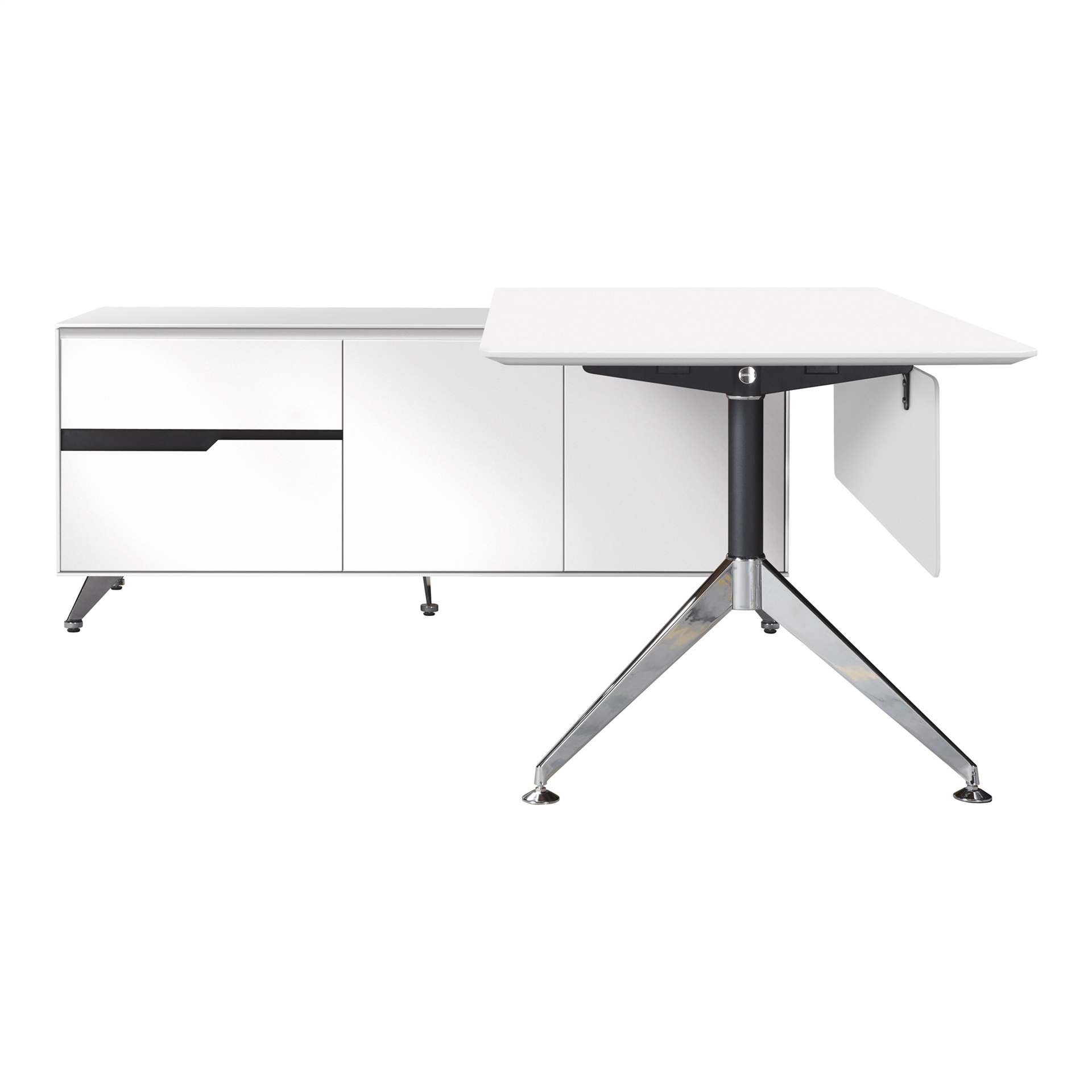 400 Series Executive Desk with Return Cabinet