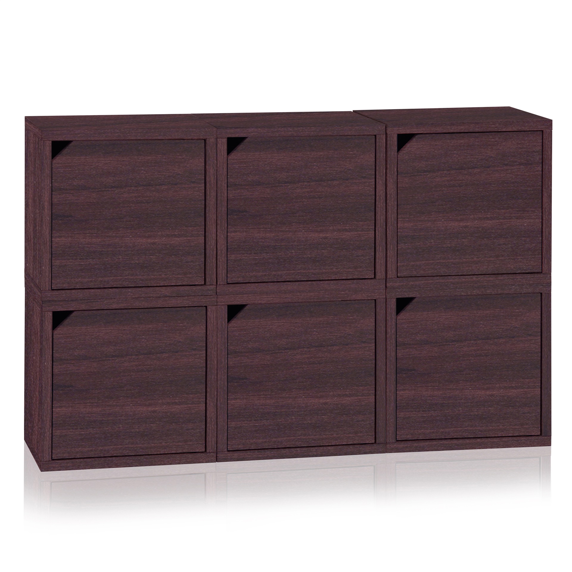 Way Basics Eco Friendly Stackable Connect 6-Cube Storage with Doors Way Basics Eco Friendly Stackable Connect 6-Cube Storage with Doors