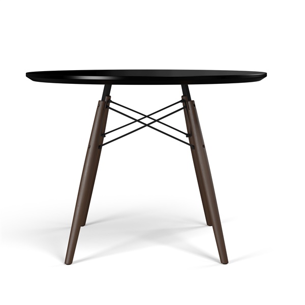 Eiffel Black Round Dining Table (Large)