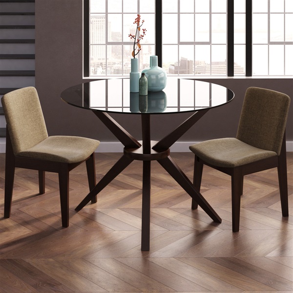 Magna Round Glass Dining Table