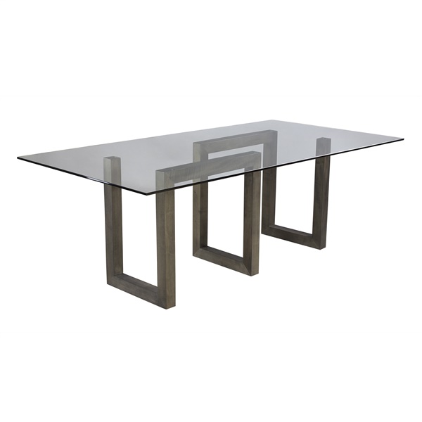 Serpent - Rectangular Glass Top Dining Table