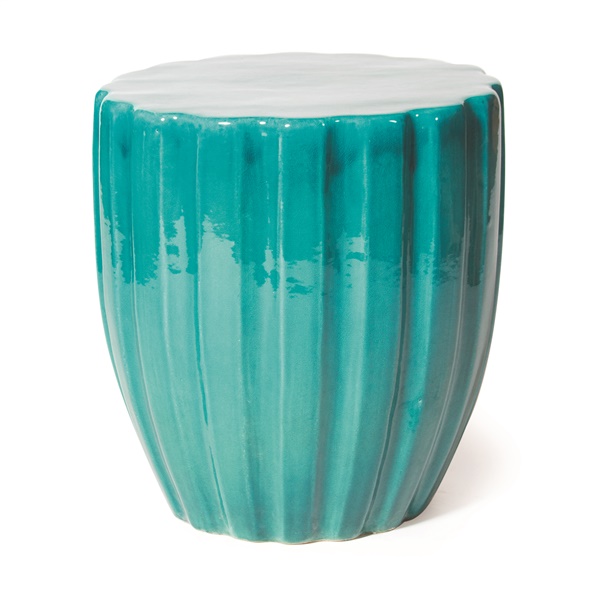 Scallop Ceramic Stool (Set of 2)